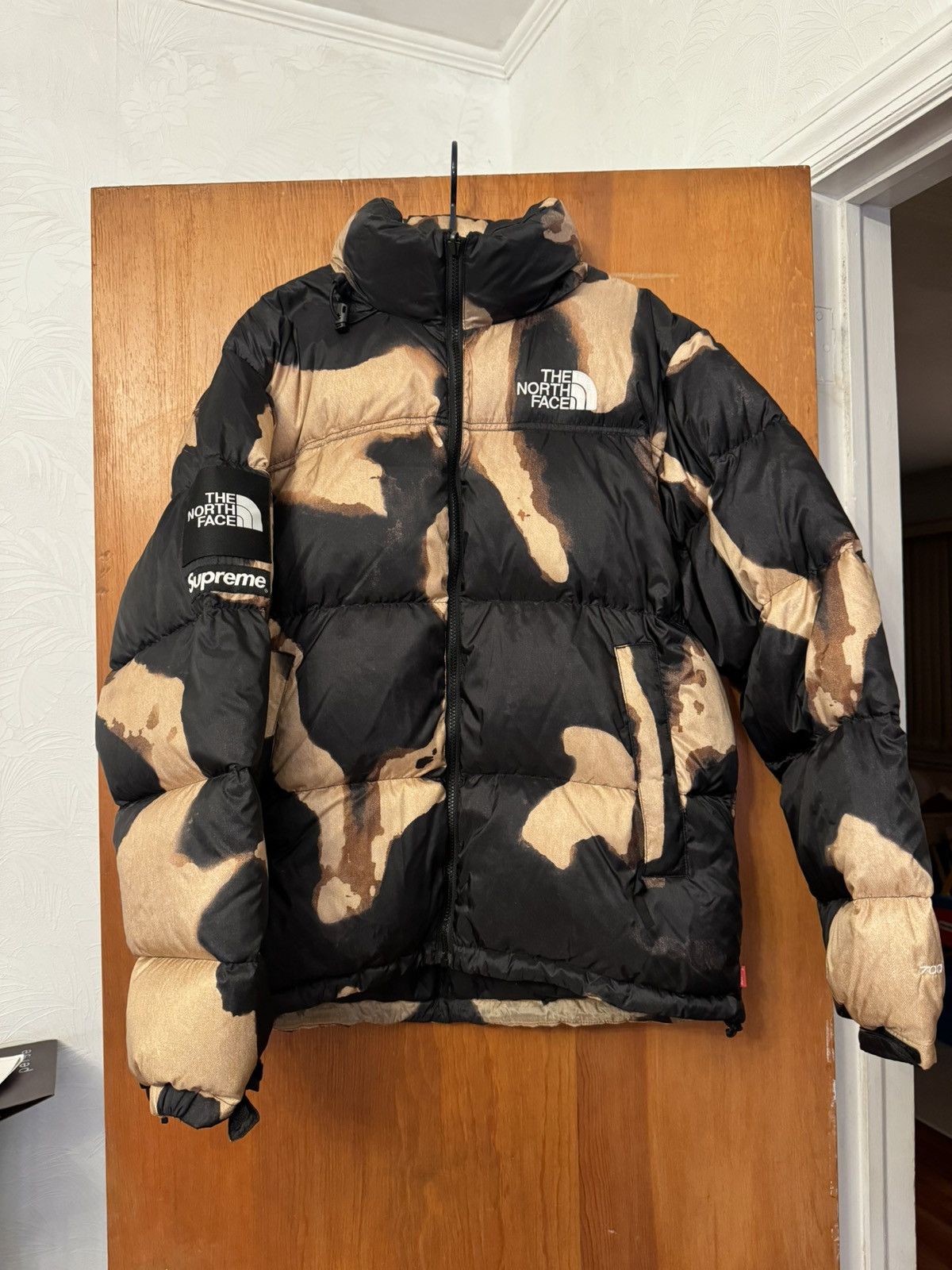 Supreme × The North Face Supreme x The North Face Bleached Denim Print ...
