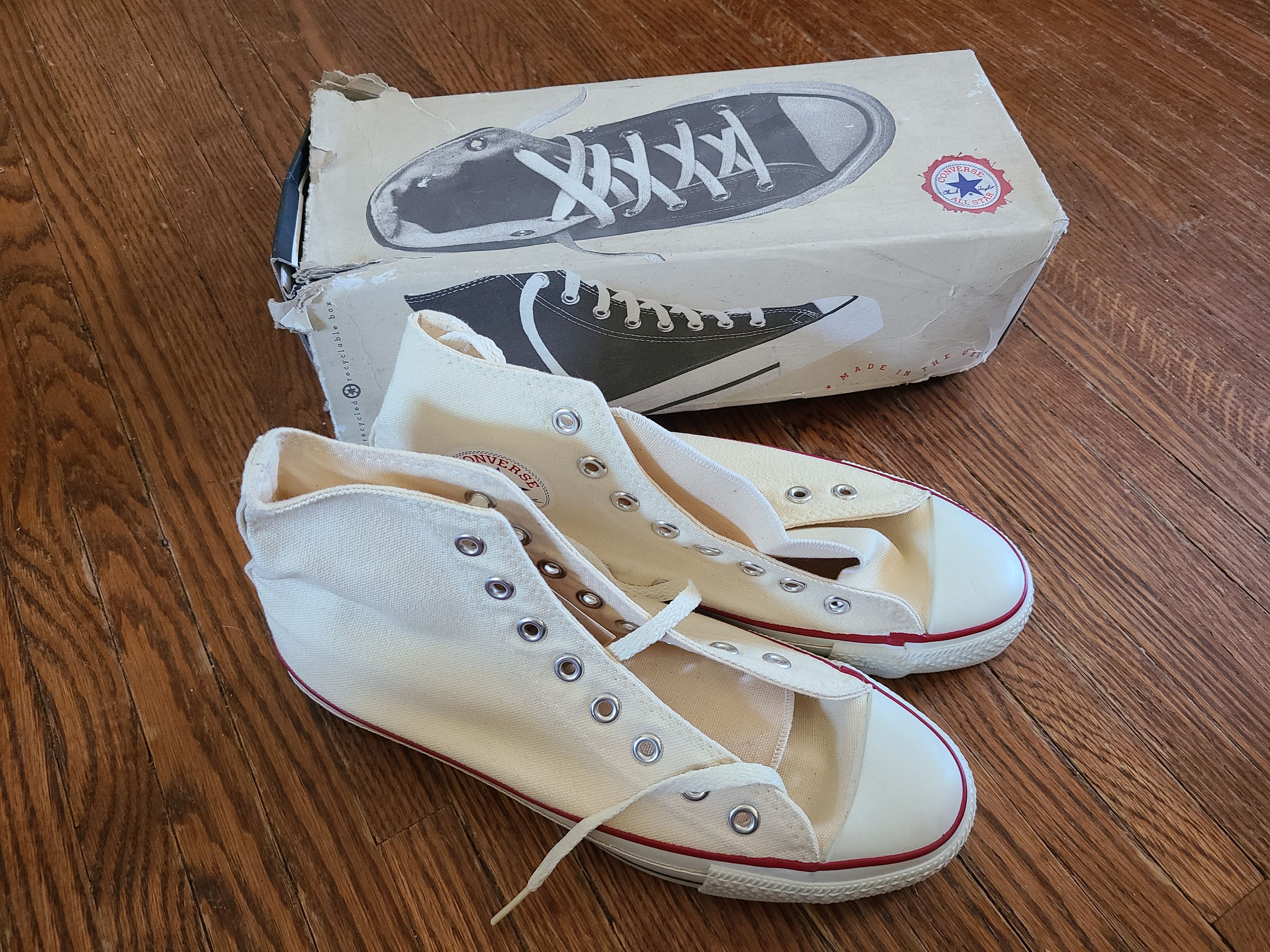 Converse 90s Deadstock Chuck Taylor All Star White Parchment | Grailed