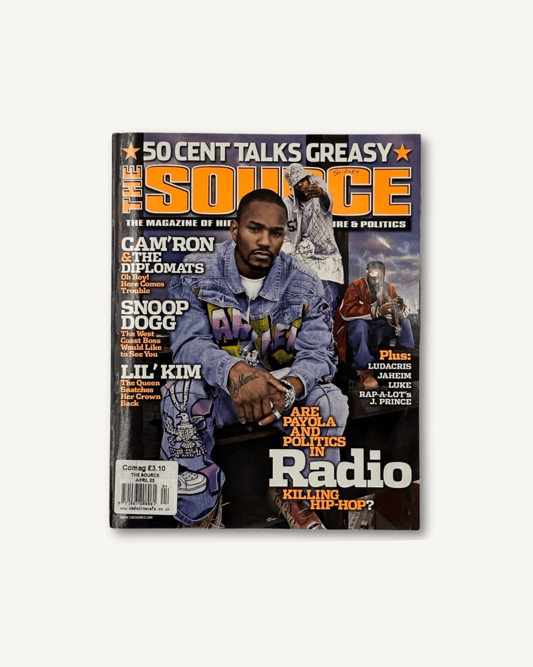 Dipset × Vintage RARE The Source Magazine April 2003 Issue #63 Cam'ron ...