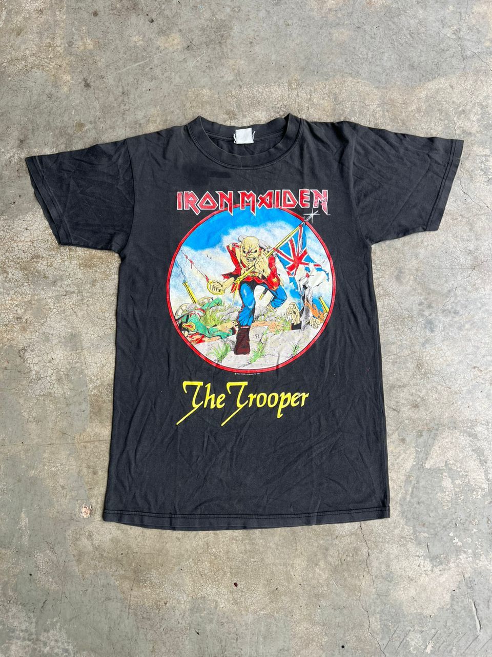 Band Tees × Iron Maiden × Vintage VTG Iron Maiden The Trooper Classic ...