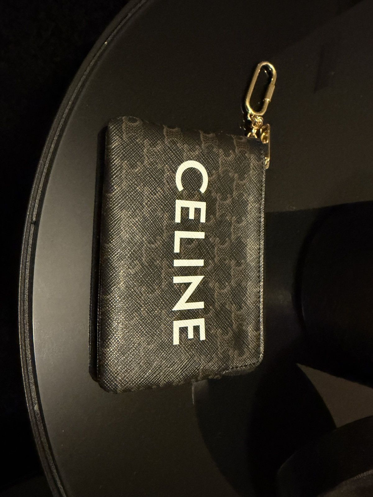 Celine Celine monogram logo card holder | Grailed