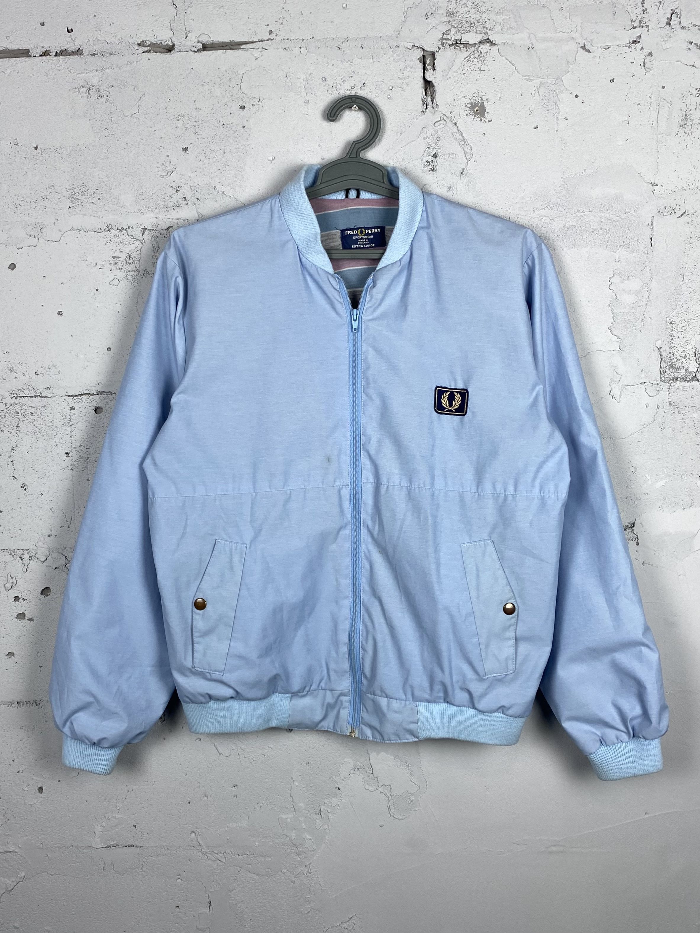 Fred Perry Fred Perry Baby Blue 80s Bomber Jacket Made In England | Grailed