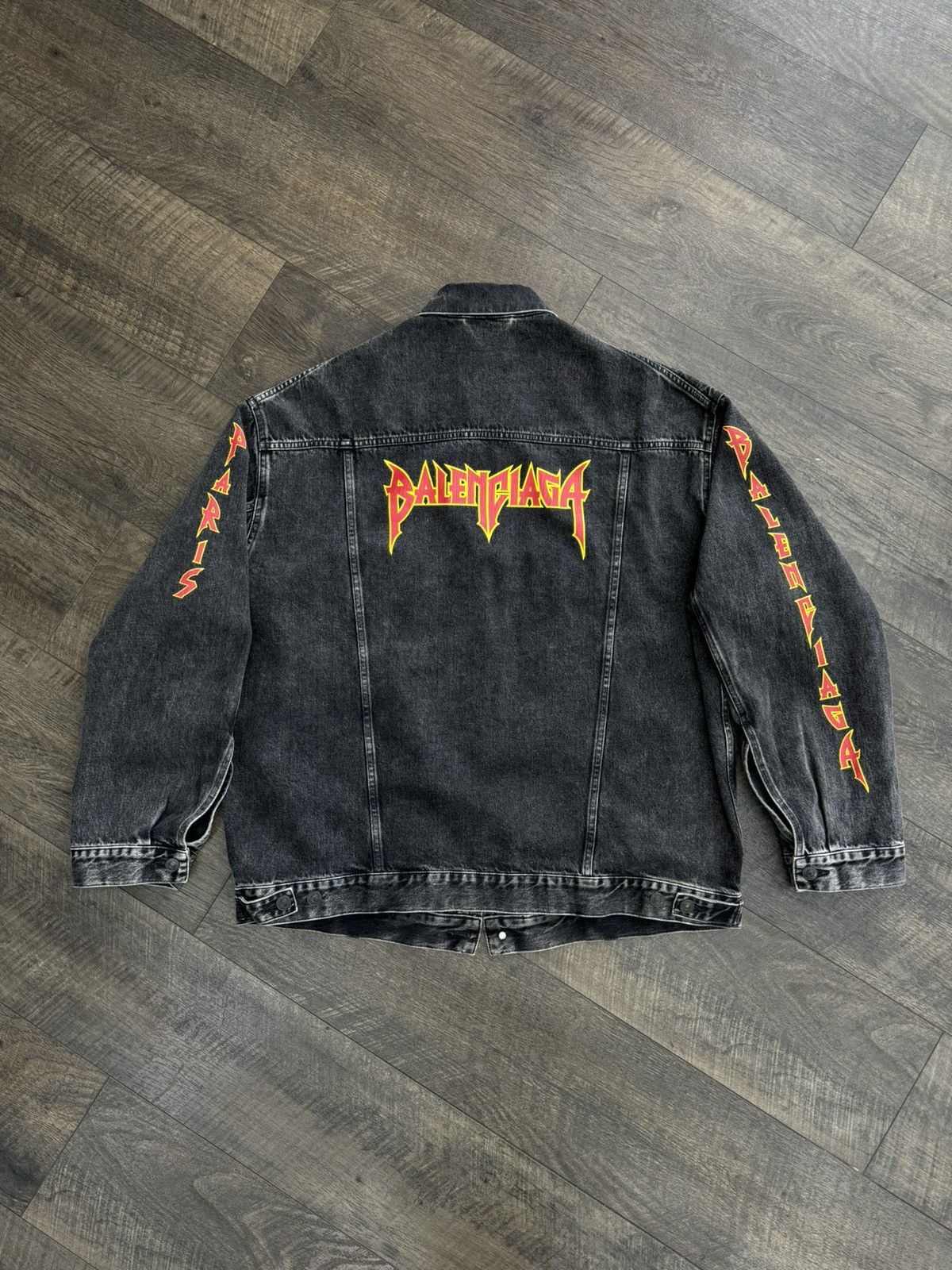 Balenciaga Metal Denim Jacket (1) | Grailed