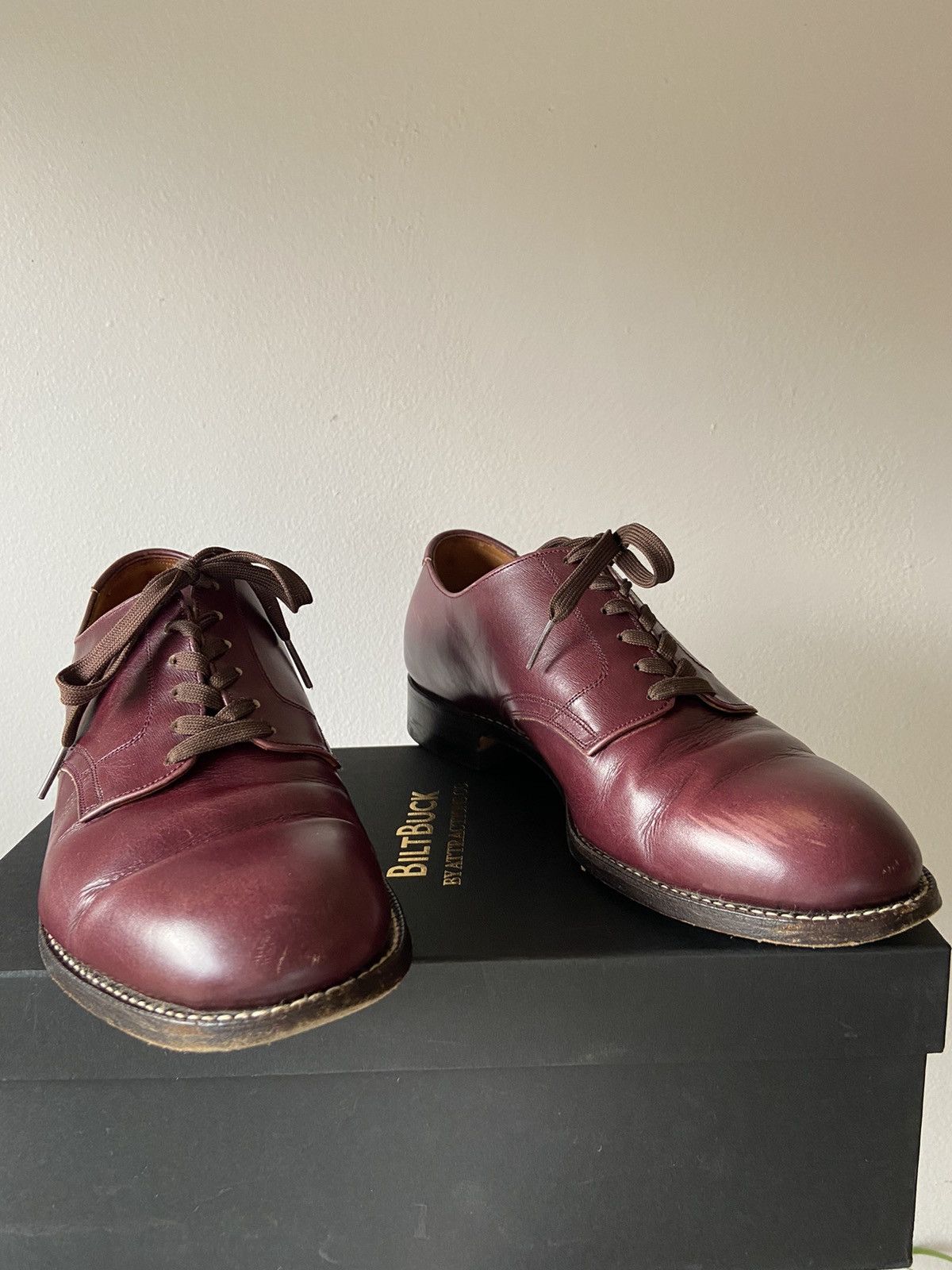Attractions Bilt Buck Service Shoes in Burgundy Calf | Grailed