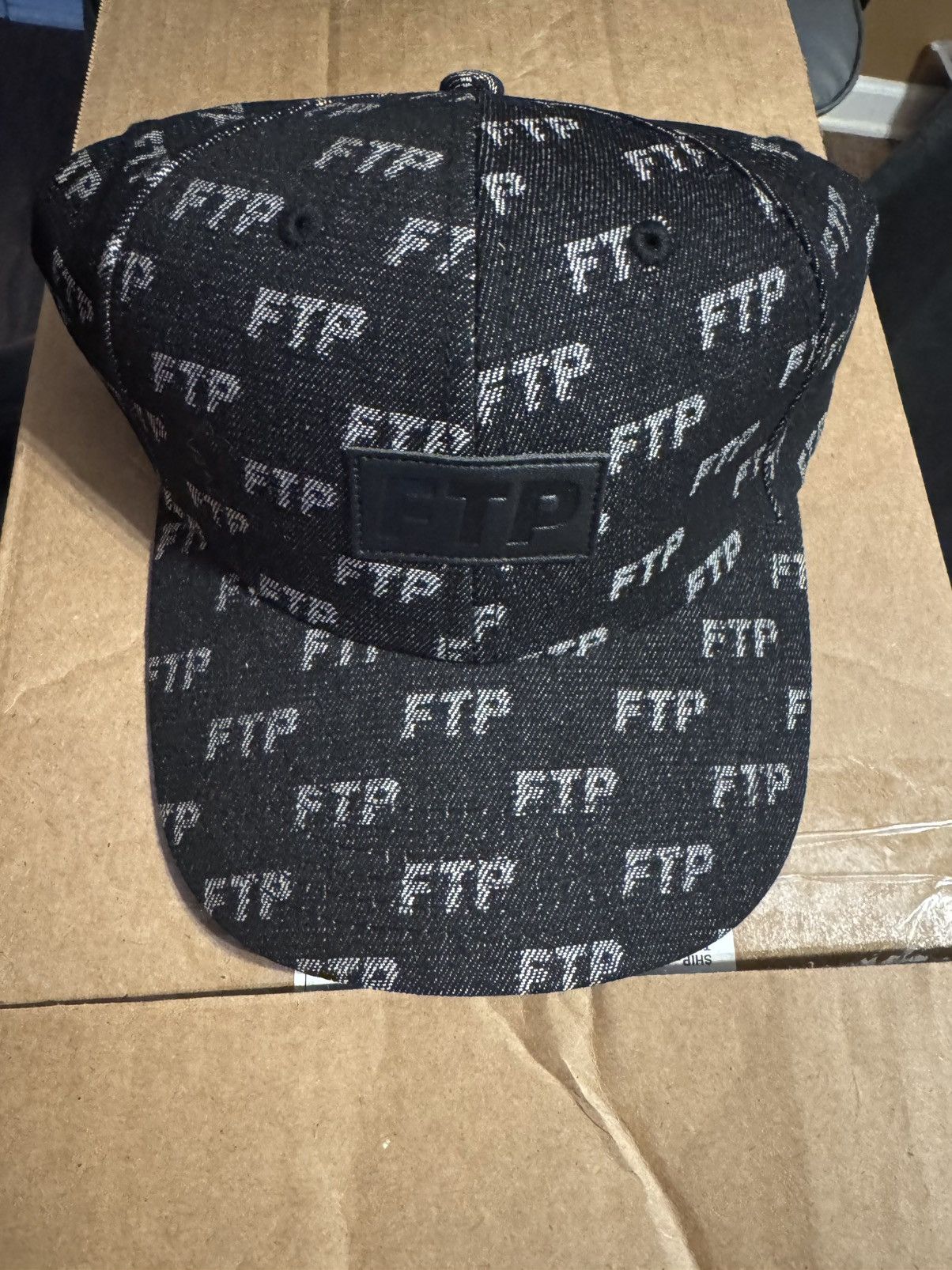 Fuck The Population FTP Denim Logo Hat (Black) IN HAND | Grailed