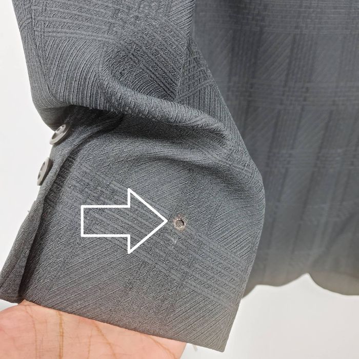 Botany 500 Botany's 500 by Daroff Bell's Black Grid Pattern Blazer 42 ...