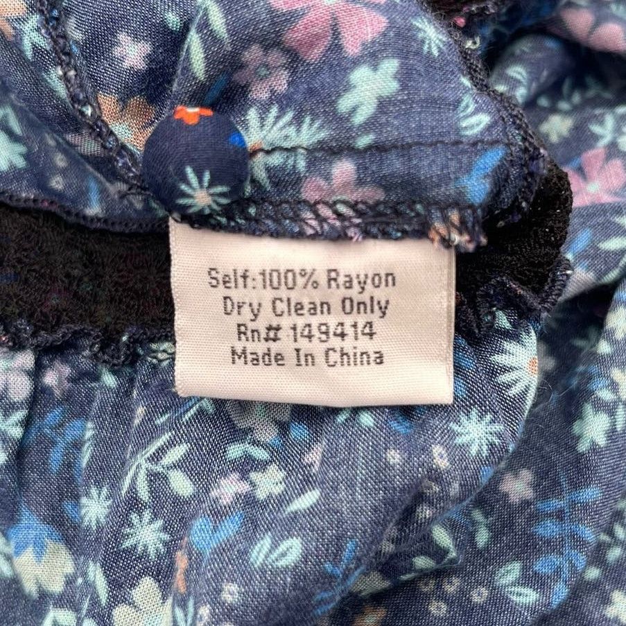 Johnny Was Johnny Was | NWT Catalina Navy Blue Floral Maxi Dress S ...