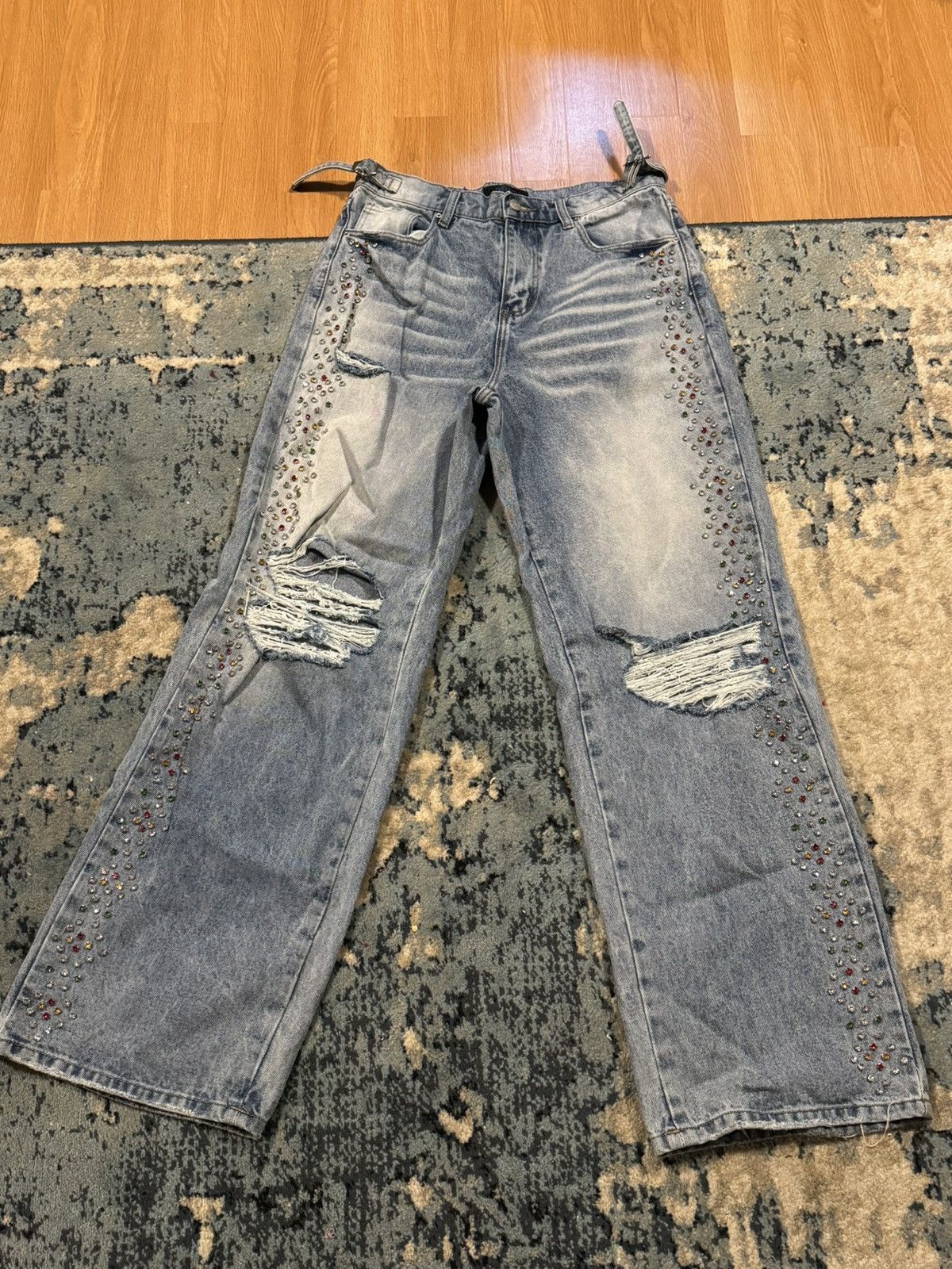 Vintage Happy Memories Don’t Die HMDD Crystal Bagyy Jeans | Grailed