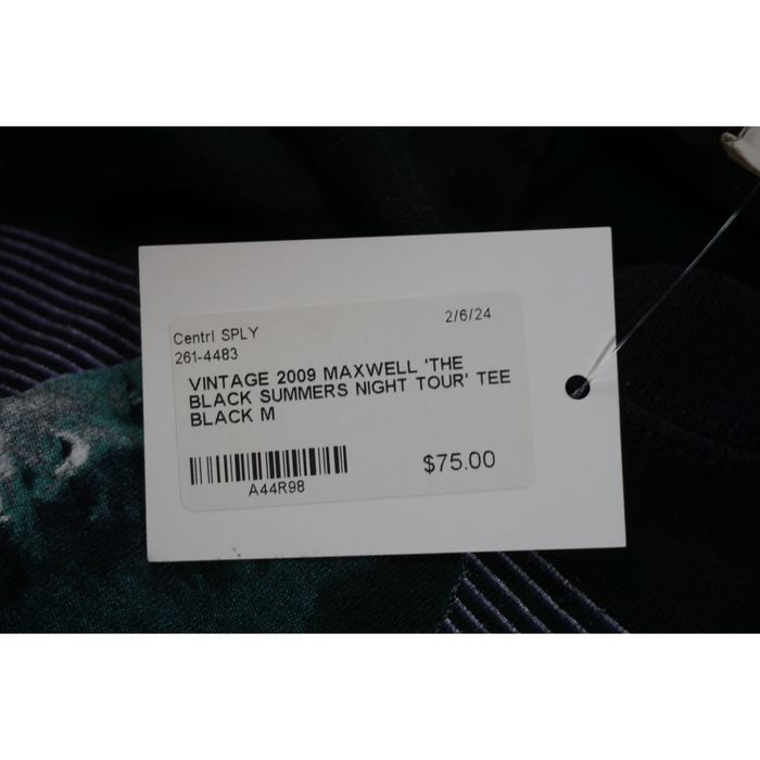 Vintage Vintage 2009 Maxwell Tee The Black Summers Night Tour Shirt ...