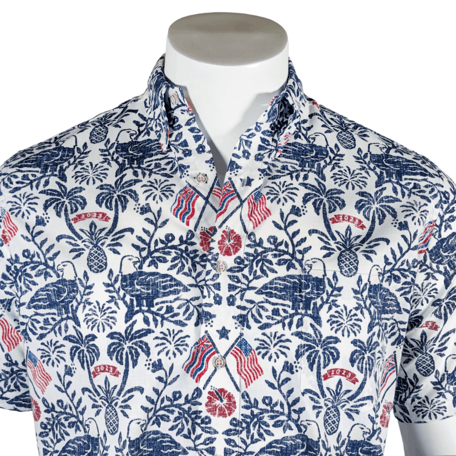 Reyn Spooner Reyn Spooner 2023 Summer Anniversary Faded Denim Shirt | S | Grailed