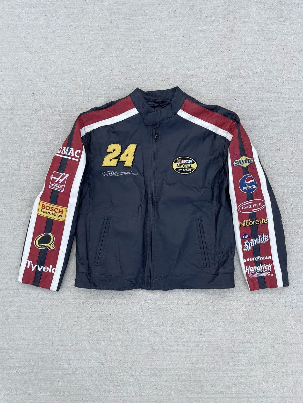 Dupont Vintage Nascar Jeff Gordon Leather DuPont Racing Jacket | Grailed