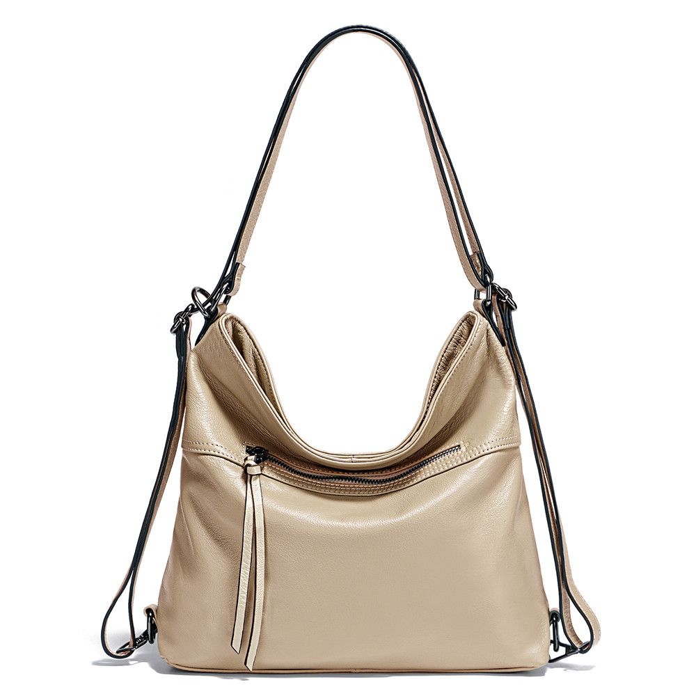 Vintage Large Capacity Leather Hobo Backpack Bag | Grailed