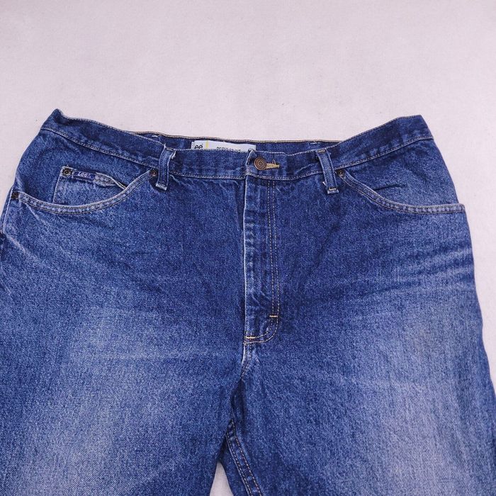 Lee Lee Button Denim Medium Wash Jeans Mens Size 30x40 Blue | Grailed