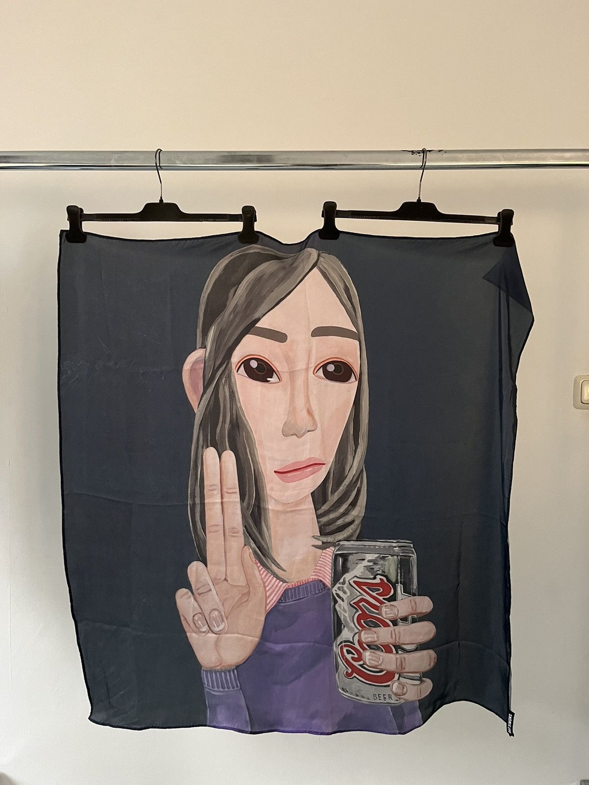 Raf Simons *SOLD* Raf Simons X Brian Calvin “Modelo” Runway Scarf | Grailed