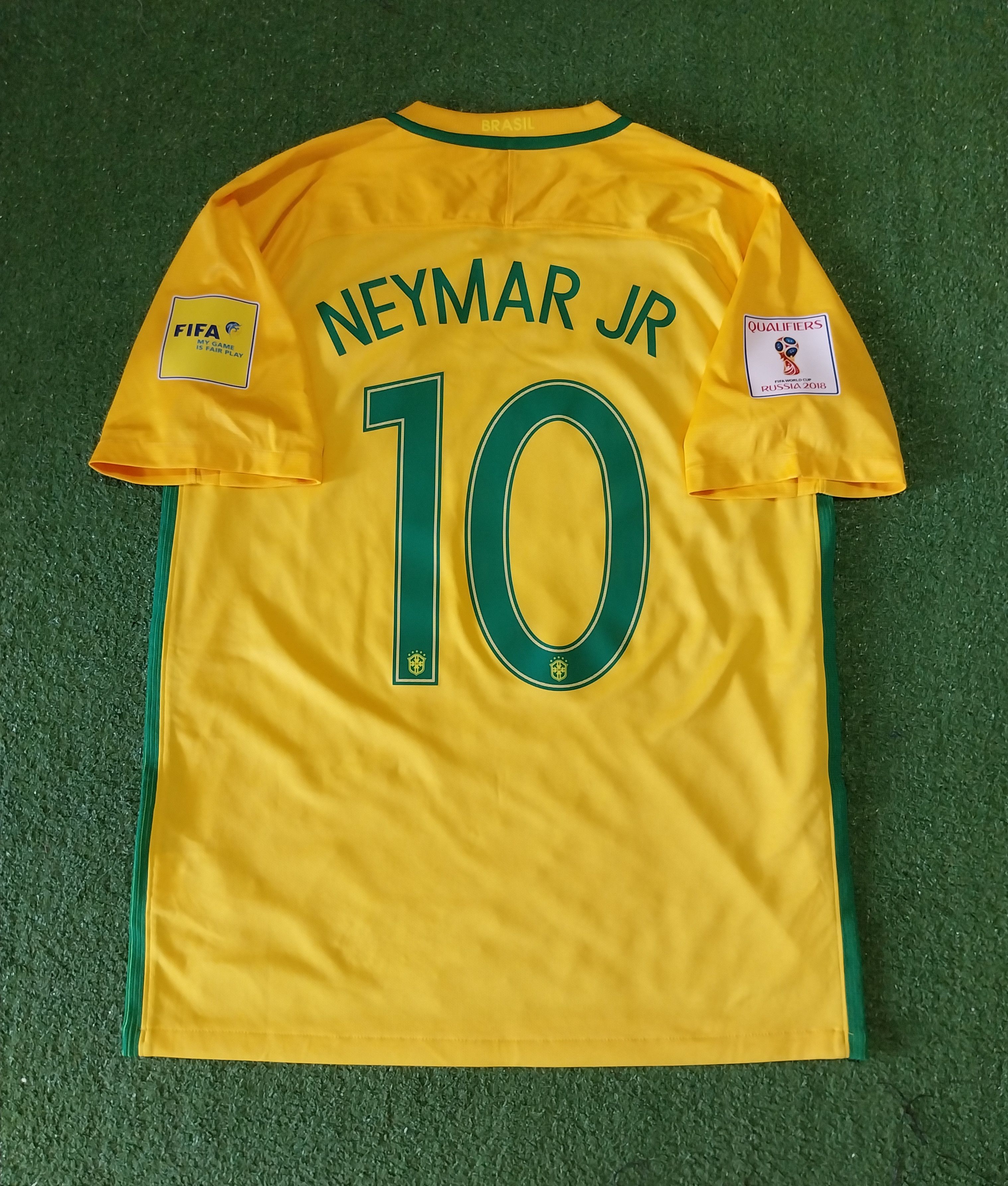 Nike × Soccer Jersey Brazil home 2016 neymar jr jersey football | Grailed