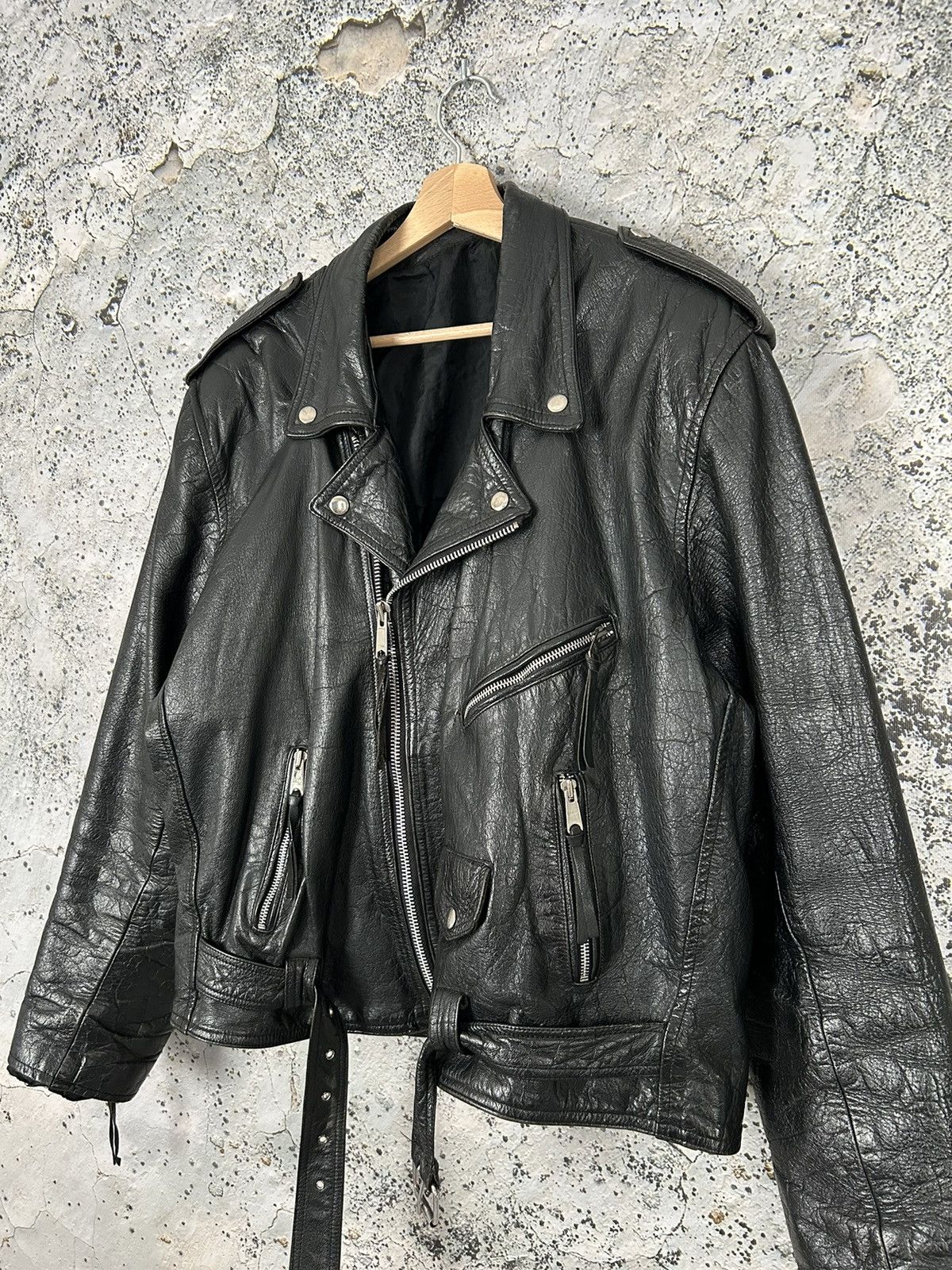 Vintage Vintage Ramones Genuine Leather Jacket 90s Punk Rock Metal ...