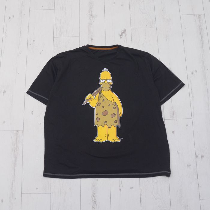 Vintage Vintage Homer SIMPSONS Flintstones Caveman funny Tee 2009 | Grailed