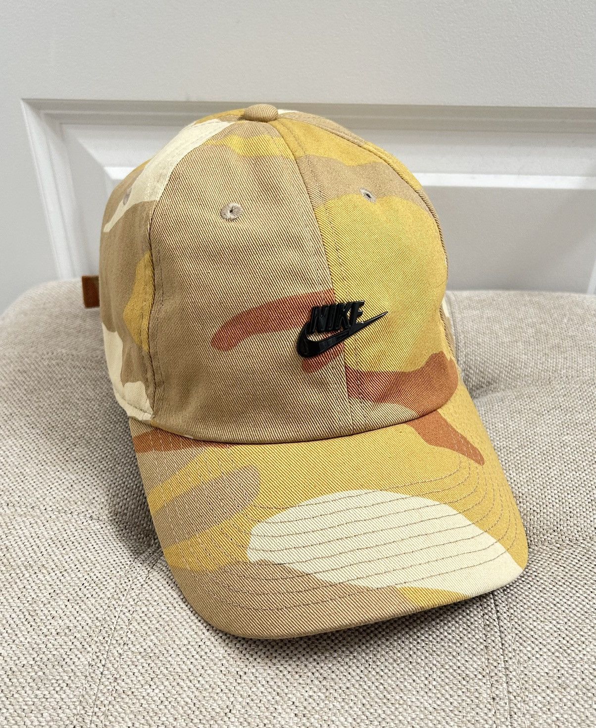 Nike RARE Nike Desert Camo Yellow Light Brown Adjustable Hat 🔥🔥 | Grailed