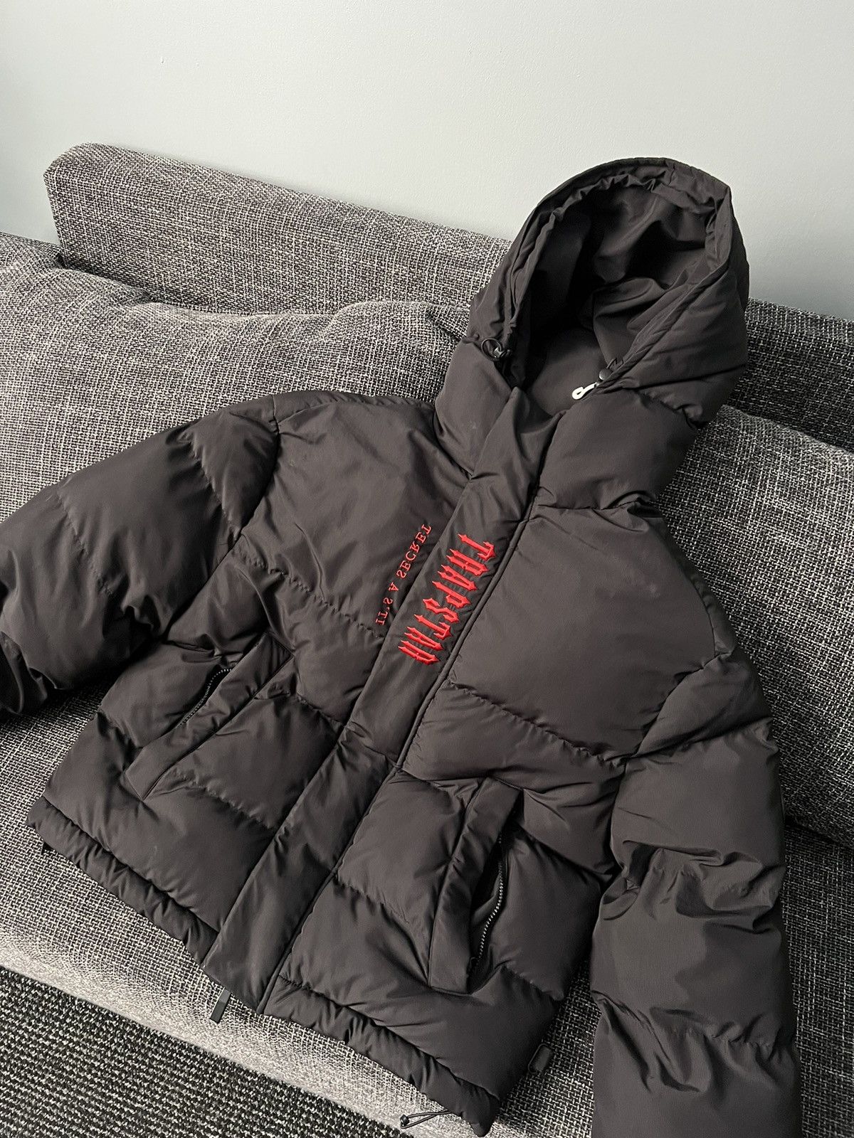 Trapstar London *RARE* OG Trapstar Decoded Hooded Puffer Jacket | Grailed