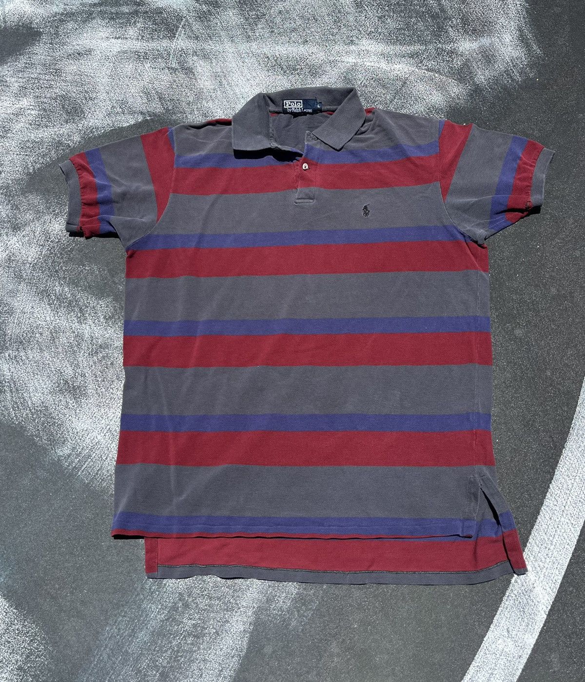 Polo Ralph Lauren Vintage Polo Ralph Lauren Striped Color Block Polo Shirt | Grailed