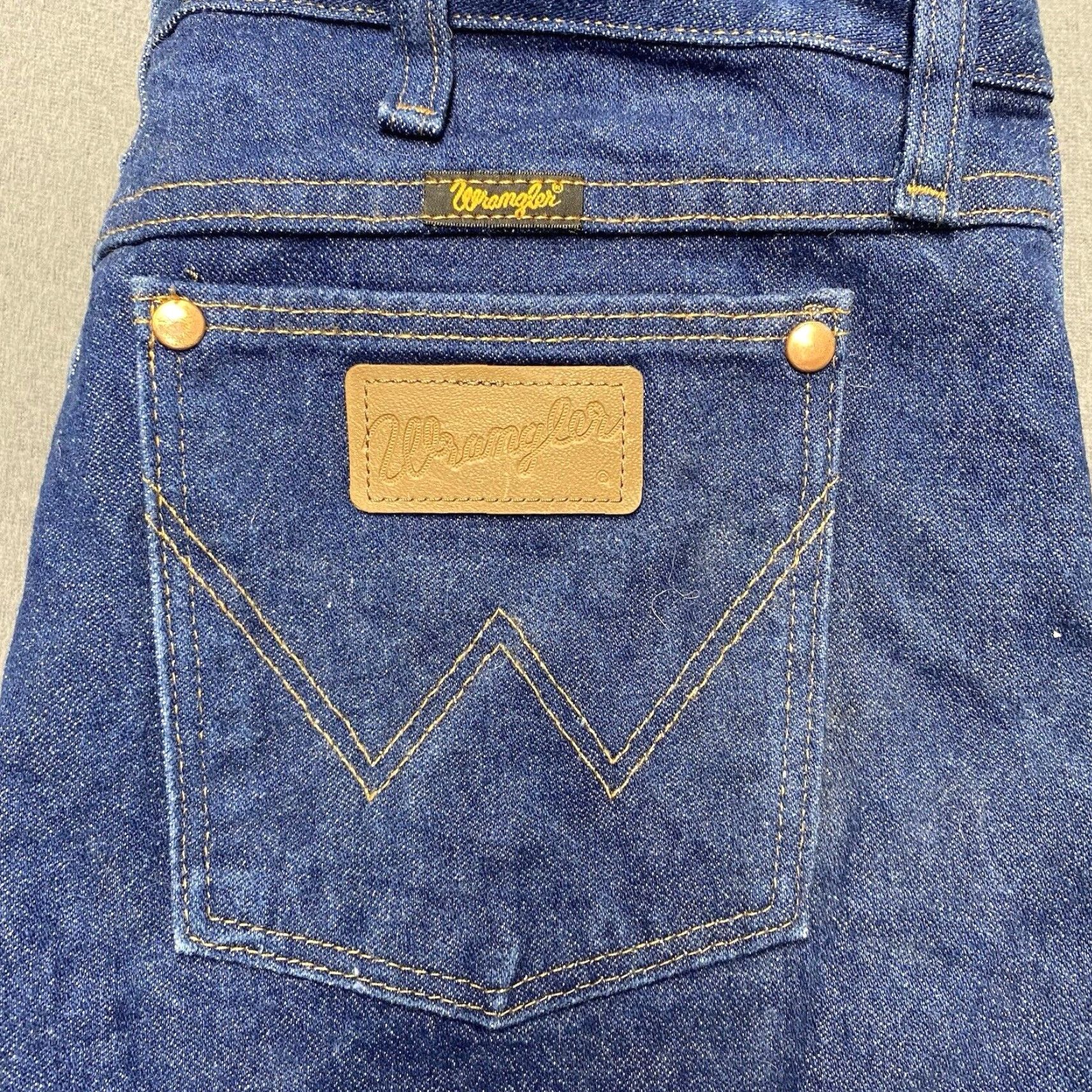 Wrangler Wrangler Mens Jeans 33 Extra Large Blue Denim Straight Cowboy ...