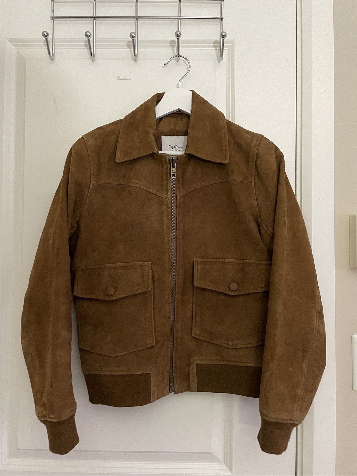 Pepe Jeans Brown Suede Leather Jacket | Grailed