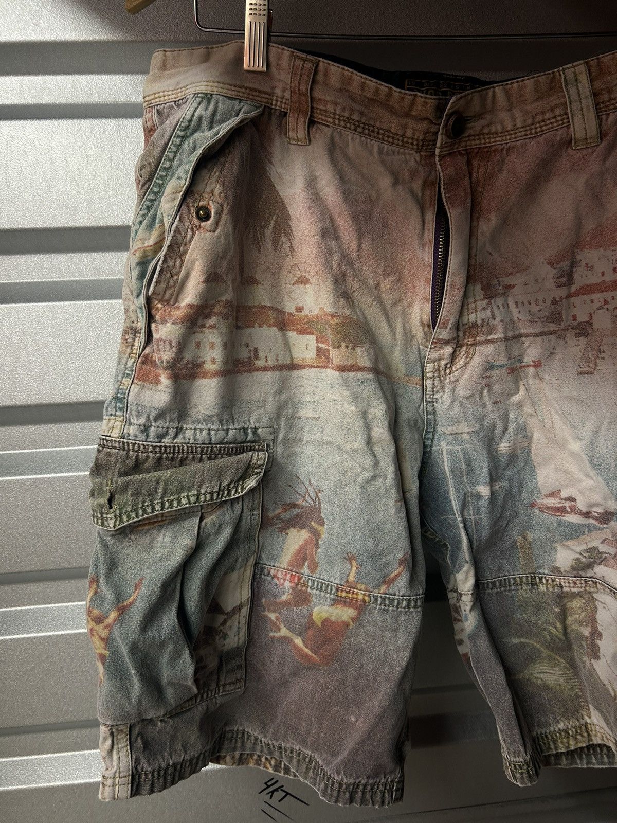 Akoo × Streetwear Y2K Akoo aop cargo shorts | Grailed