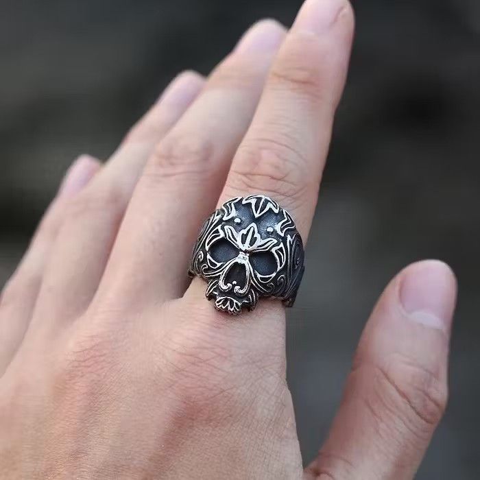 Jewelry × Streetwear × Vintage Heavy Punk Rock Goth Demon Ring | Grailed