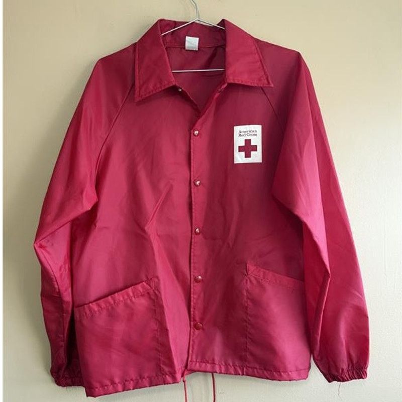 Other Vintage 1980's American Red Cross Jacket Nylon Windbreaker | Grailed