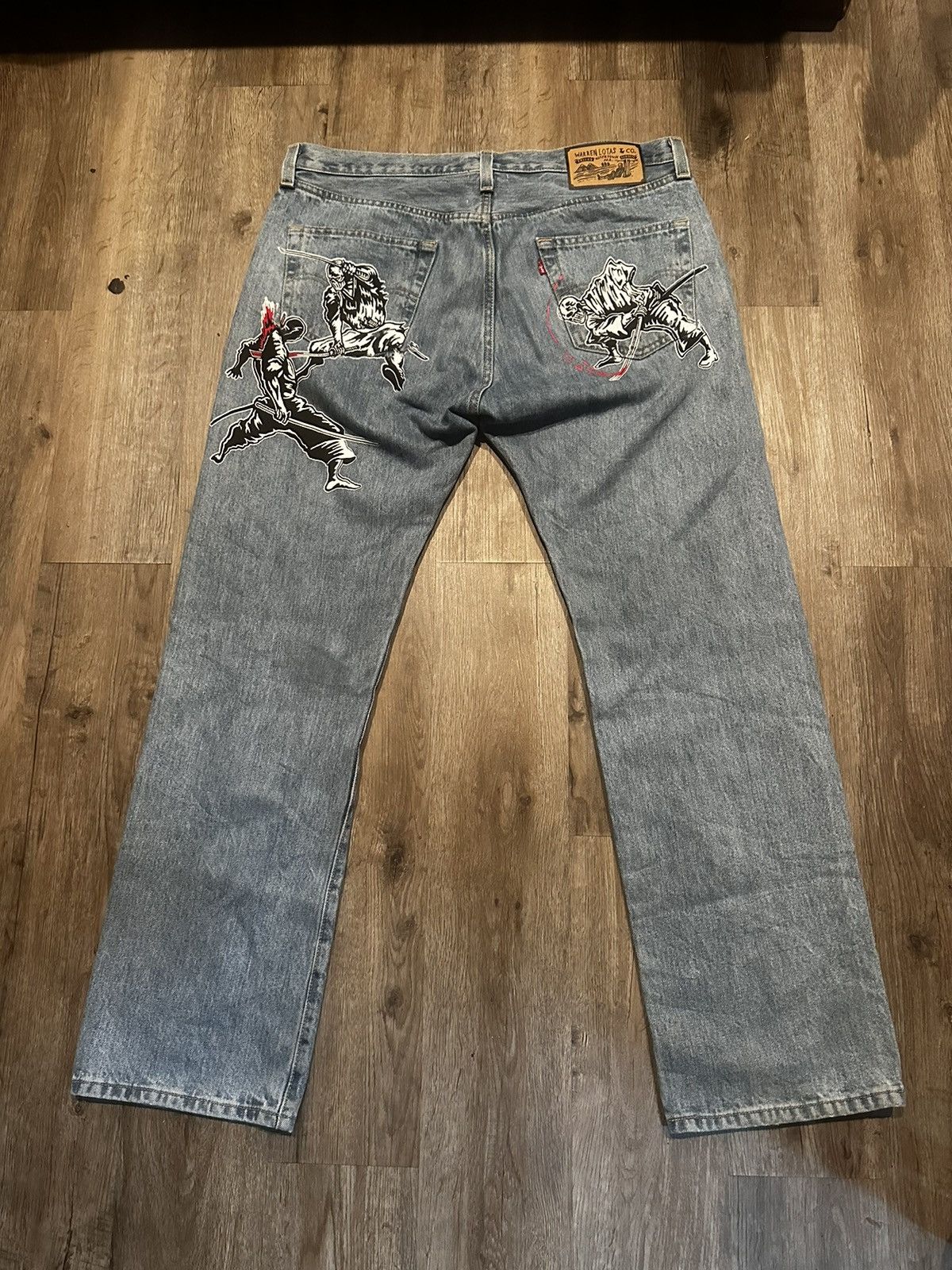 Warren Lotas Warren Lotas Death Life eyes denim | Grailed
