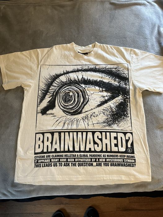 HELLSTAR Hellstar Eye Brainwashed T-Shirt 🤍🖤 | Grailed