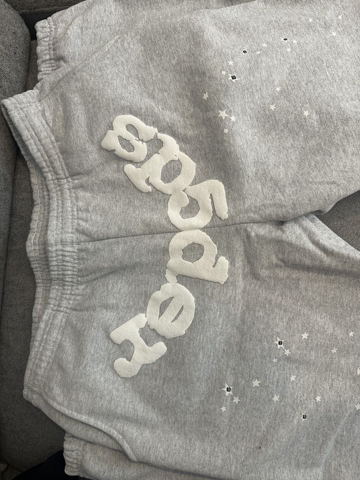 Spider Worldwide Heather Grey Sp5der sweatpants | Grailed