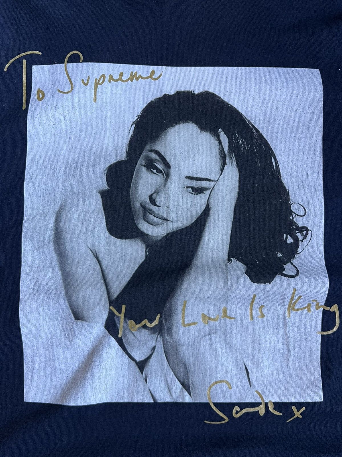 Supreme Supreme x Sade Your Love Is King SS17 Black T-shirt | Grailed