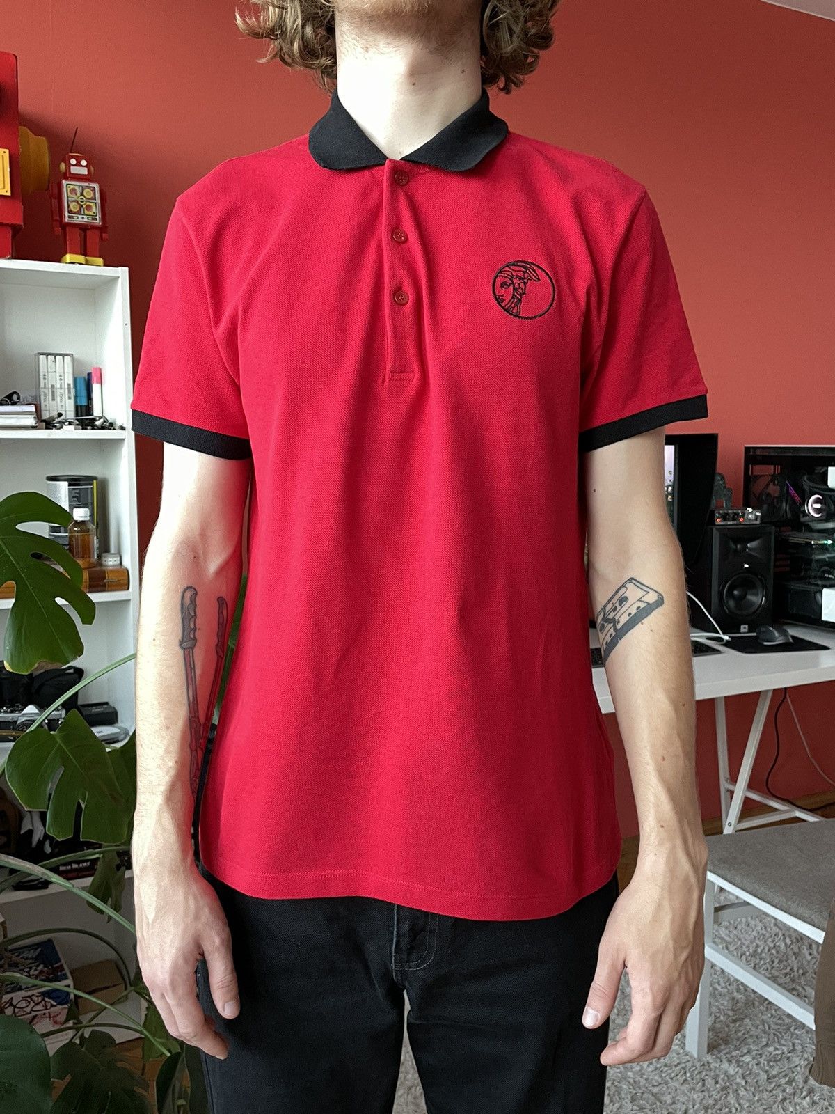 Versace Versace Collection Medusa logo polo shirt | Grailed
