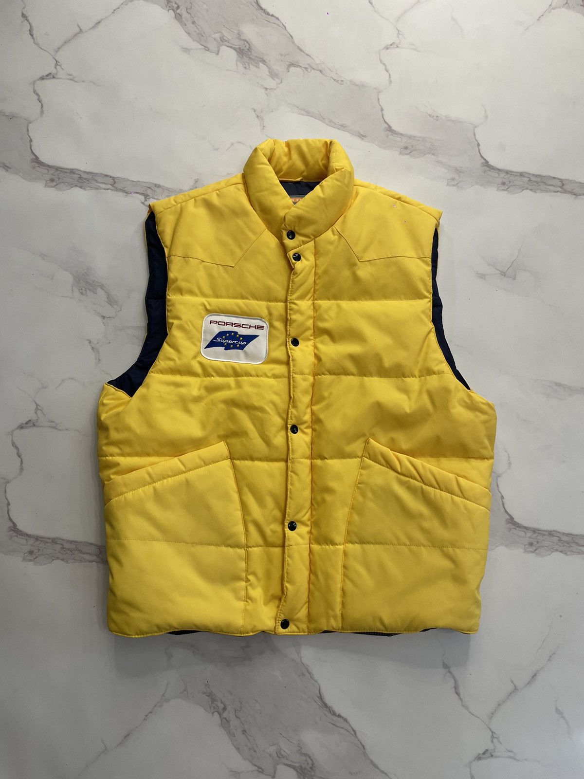 Porsche Design × Vintage Porsche Supercup Vintage Puffer Racing Vest ...