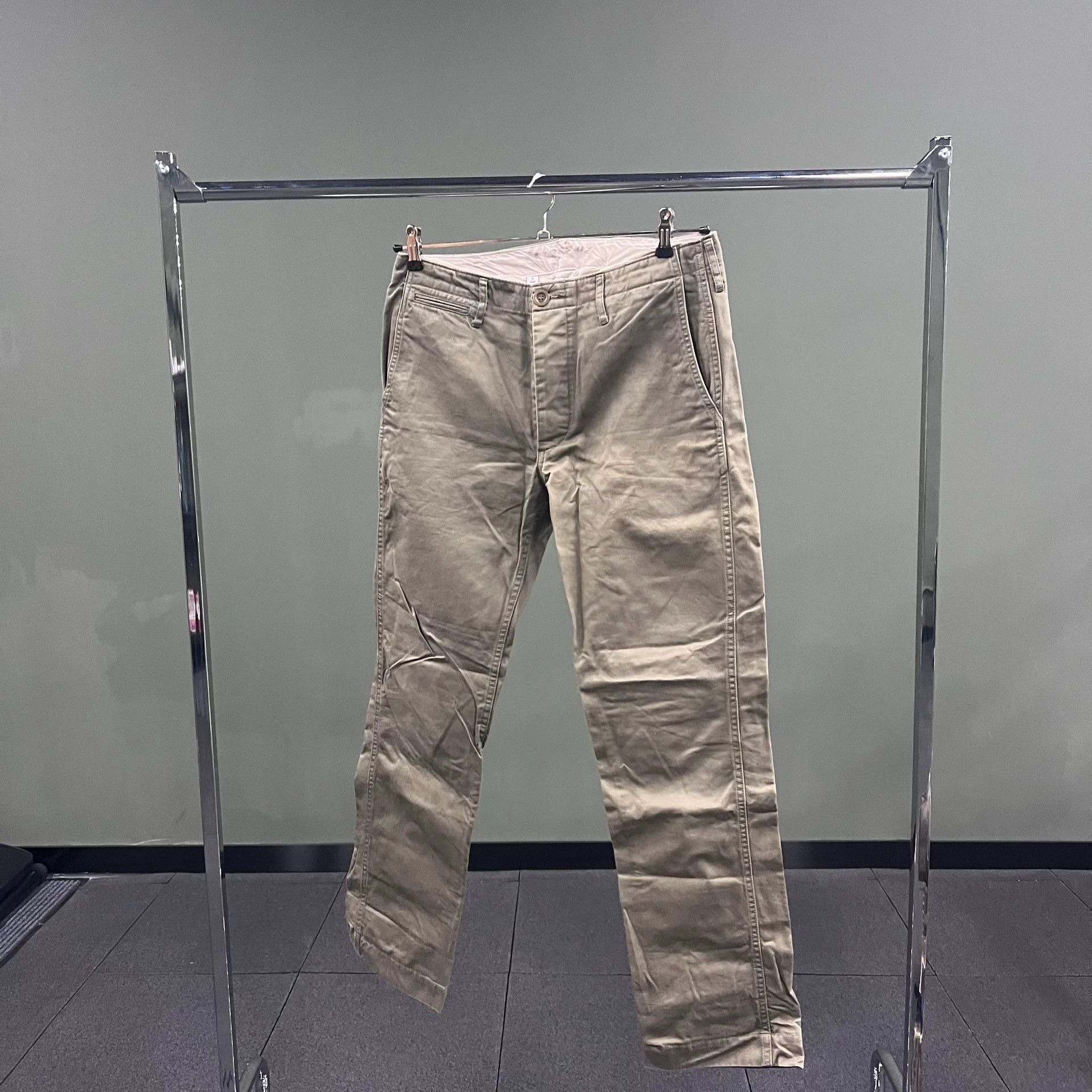 Visvim visvim slim chino Olive green slim-fit overalls | Grailed
