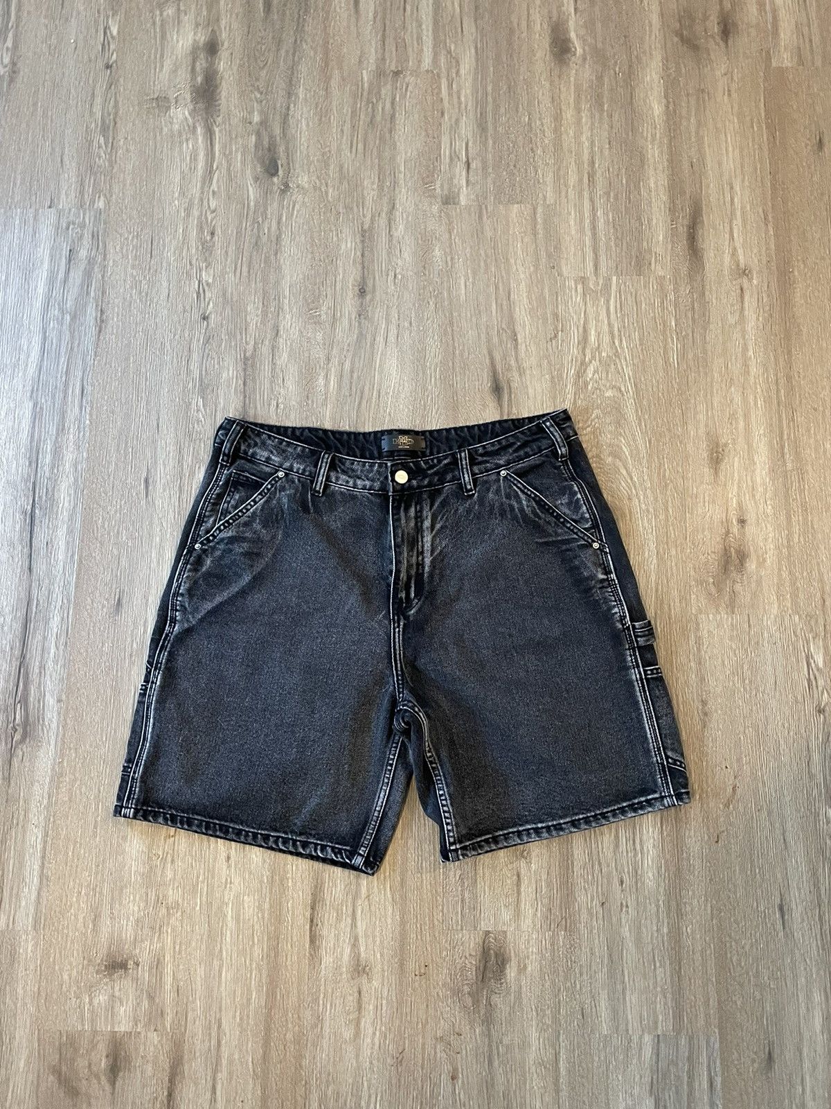 Vintage HMDD H-STAR BLACK DENIM SHORTS ️ | Grailed