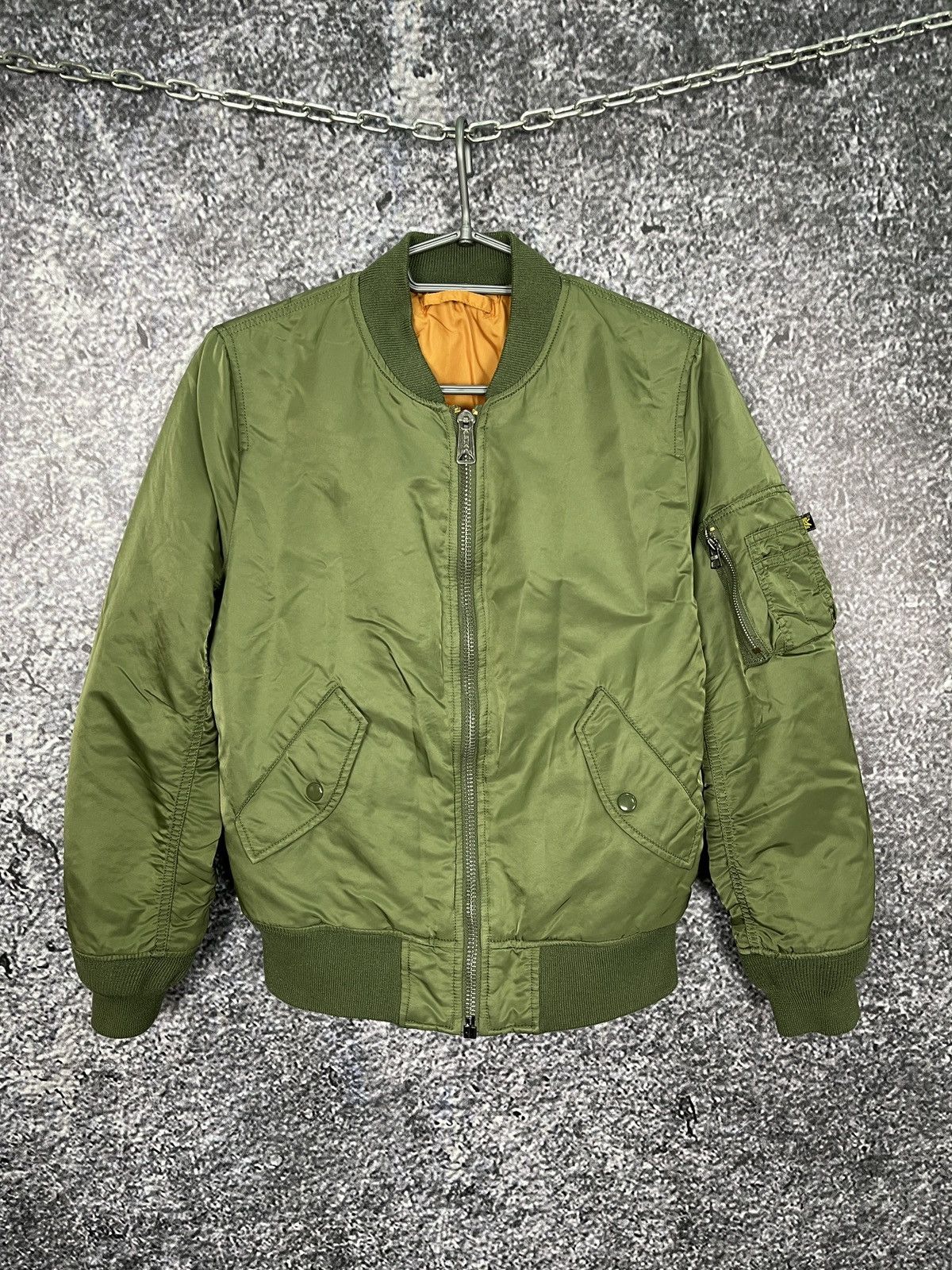 Alpha Industries × Bomber Jacket × Vintage Alpha Industries Nylon Bomber Reversible Jacket Ma-1 ...