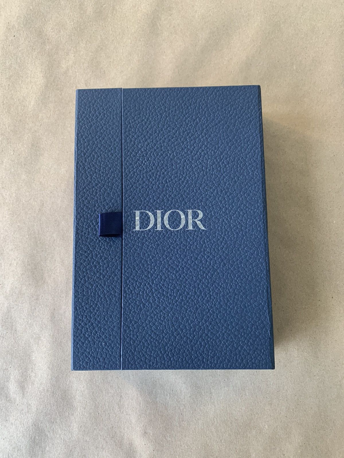 Dior Dior Oblique Silk Bandana Navy and Brown NWOT | Grailed
