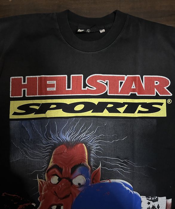 HELLSTAR (IN HAND) | Hellstar Sports "Knockout Tee" -- Medium | Grailed