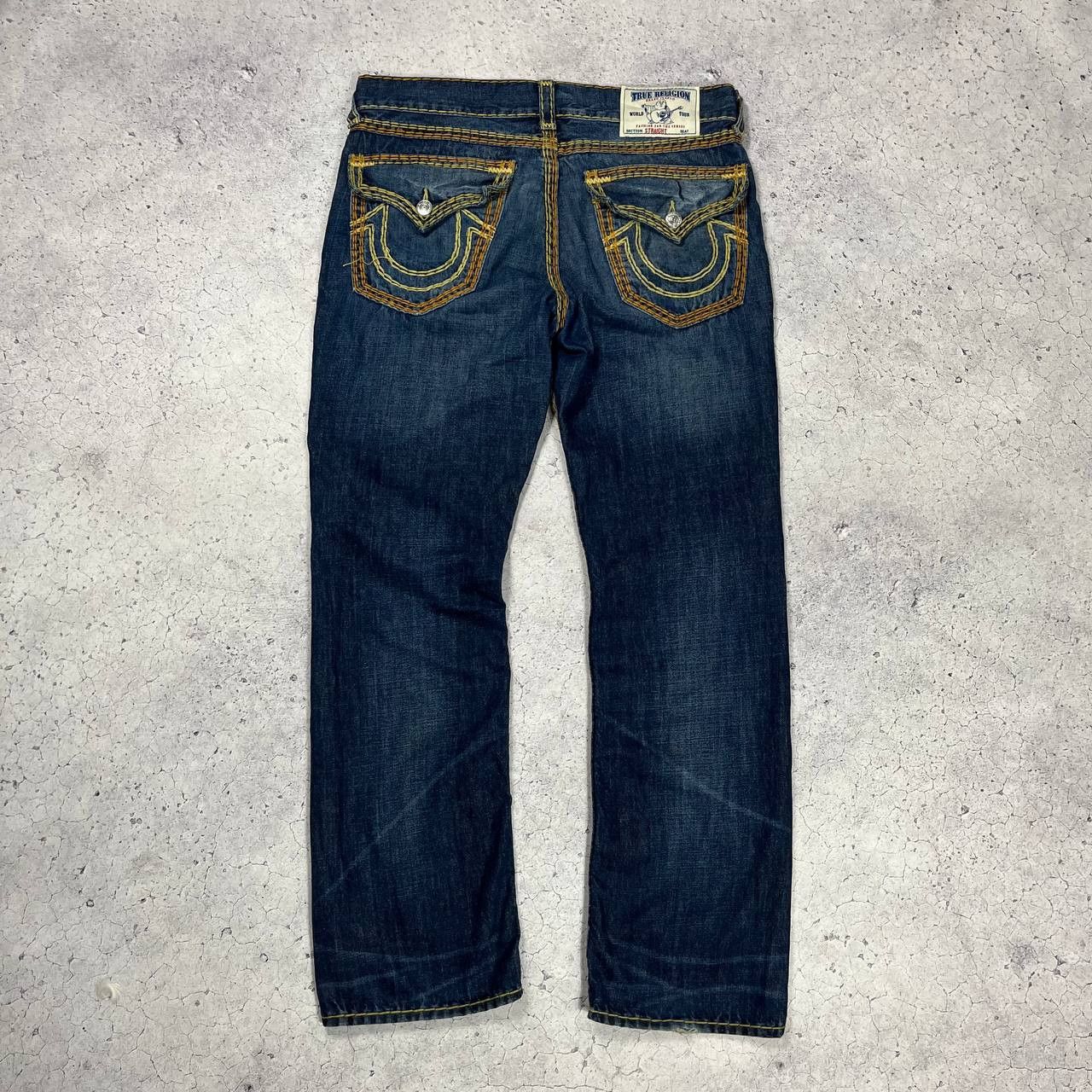True Religion True Religion Ricky Super QT Straight W/Flaps Jeans Denim ...