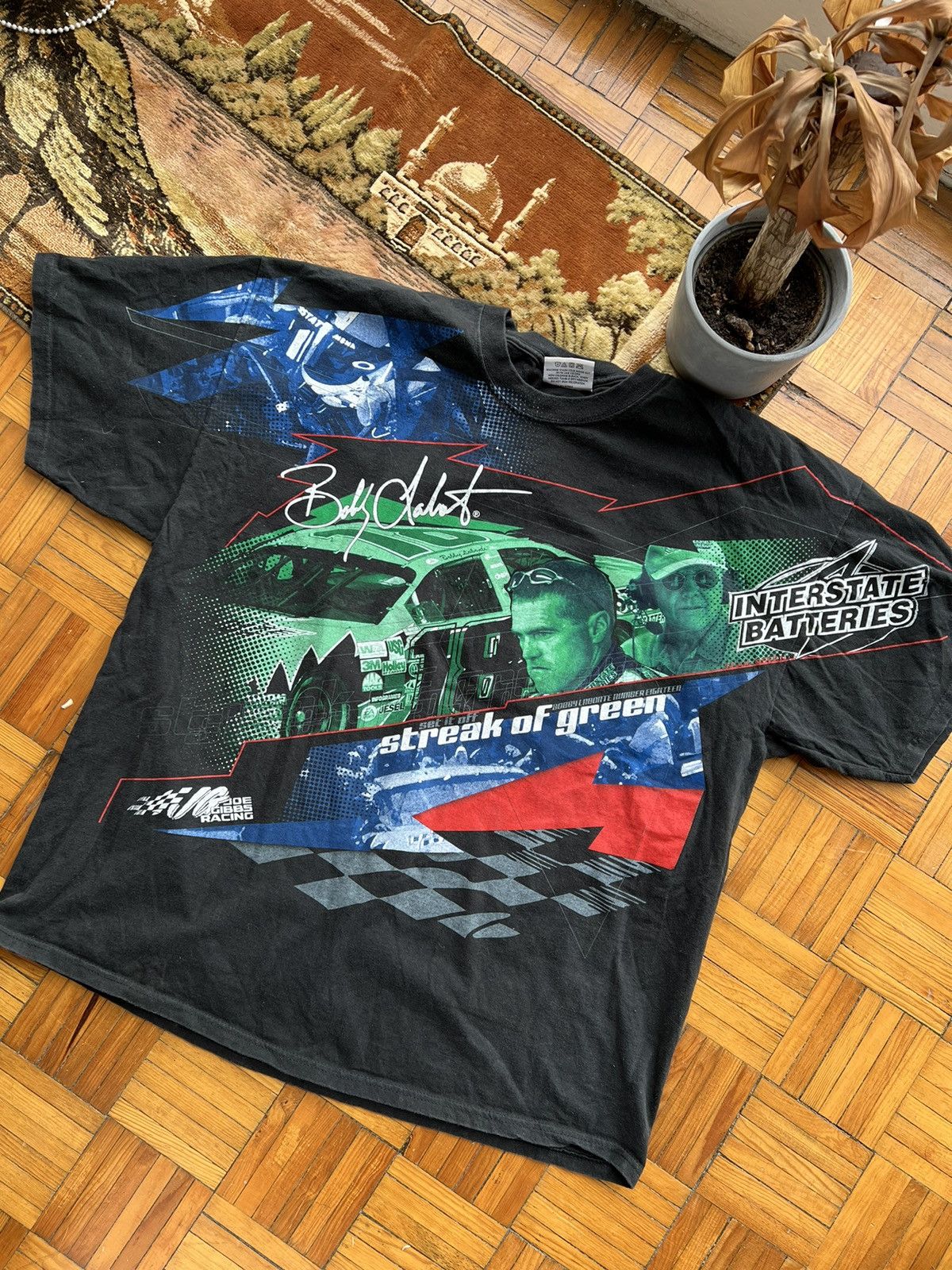 Vintage 2004 Bobby Labonte Streak of Green All Over Print Team Tee ...