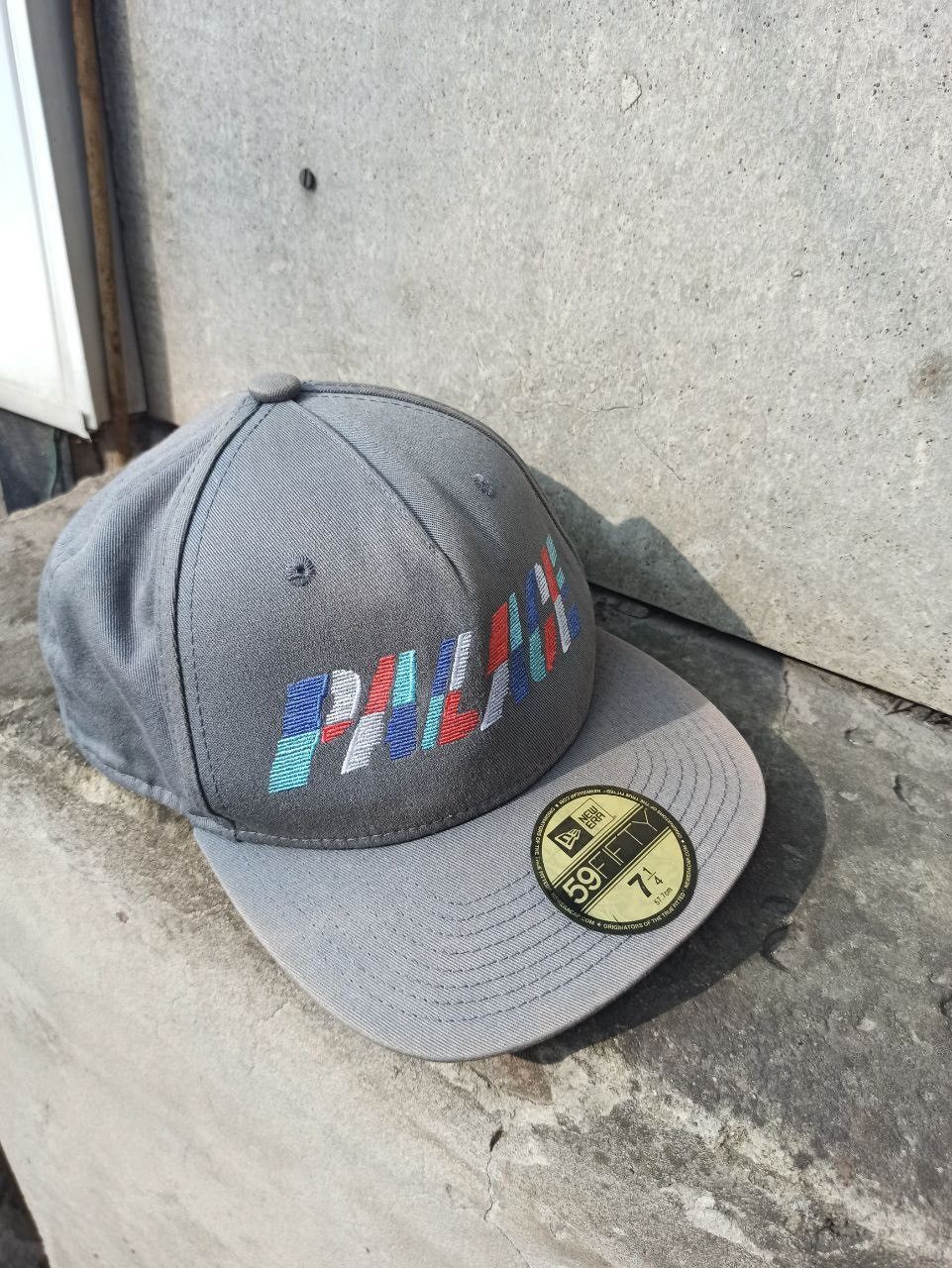 Palace Palace grey cap big logo | Grailed