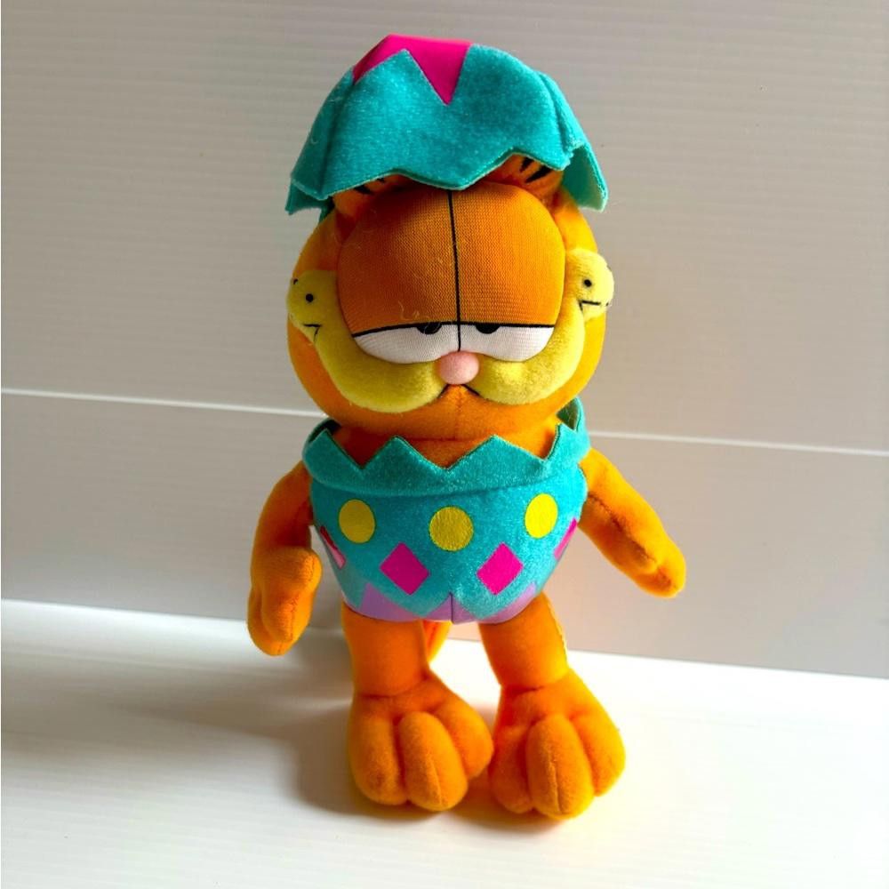 Designer Gorgeous Collectible Garfield as Egg Stuffed Plushie | Grailed