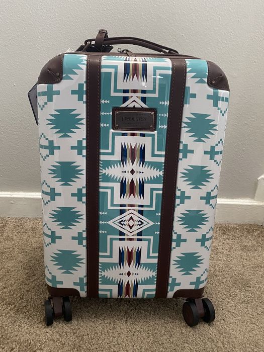 Pendleton PENDLETON Rolling SUITCASE Southwestern Navajo $270 BLUE 20 ...