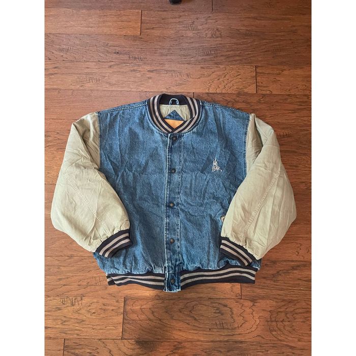 No Fear Vintage No fear 1990s Denim Bomber Jacket | Grailed