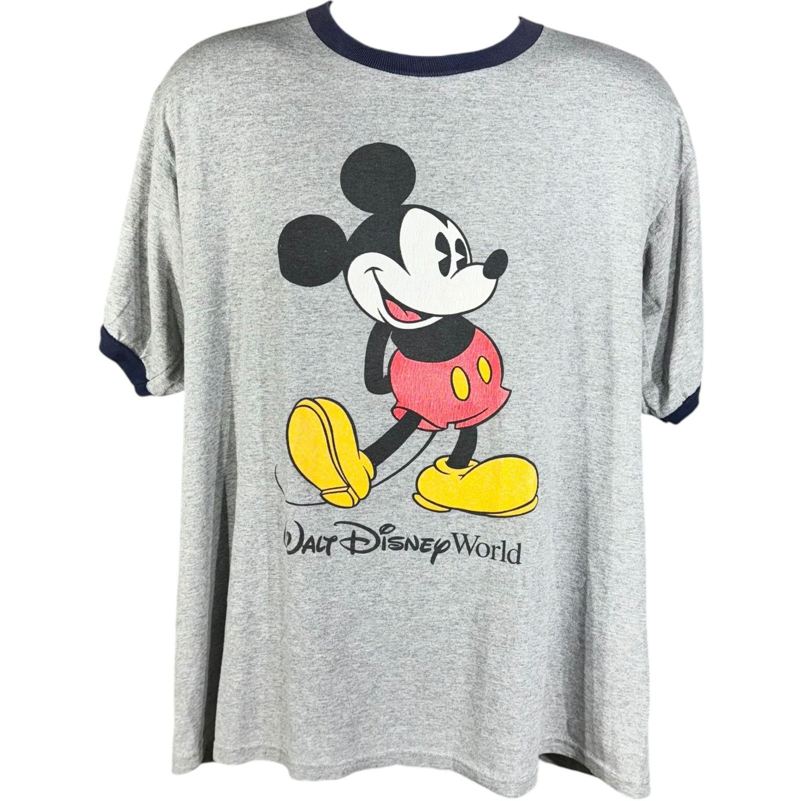 Disney Vintage Walt Disney World Mickey Mouse Ringer Tee | Grailed