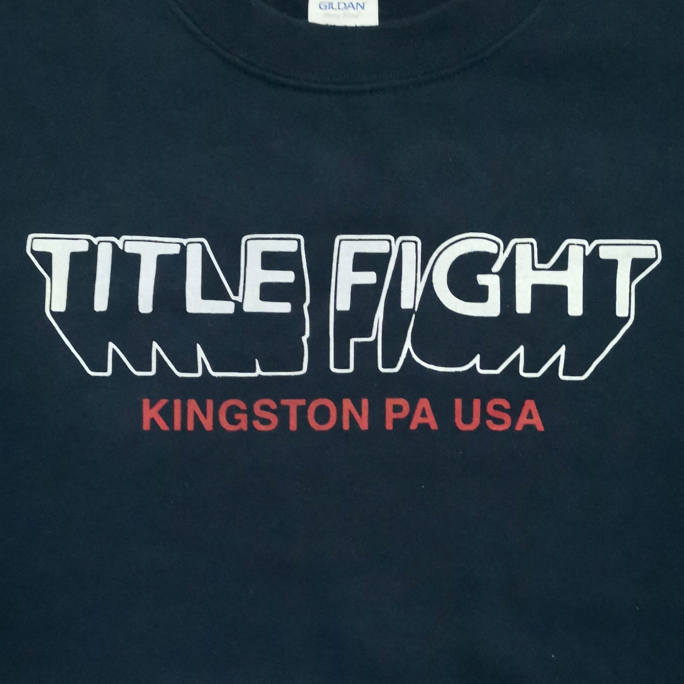 Band Tees × Gildan × Very Rare Vintage Title Fight Logo Sweatshirt Y2K ...