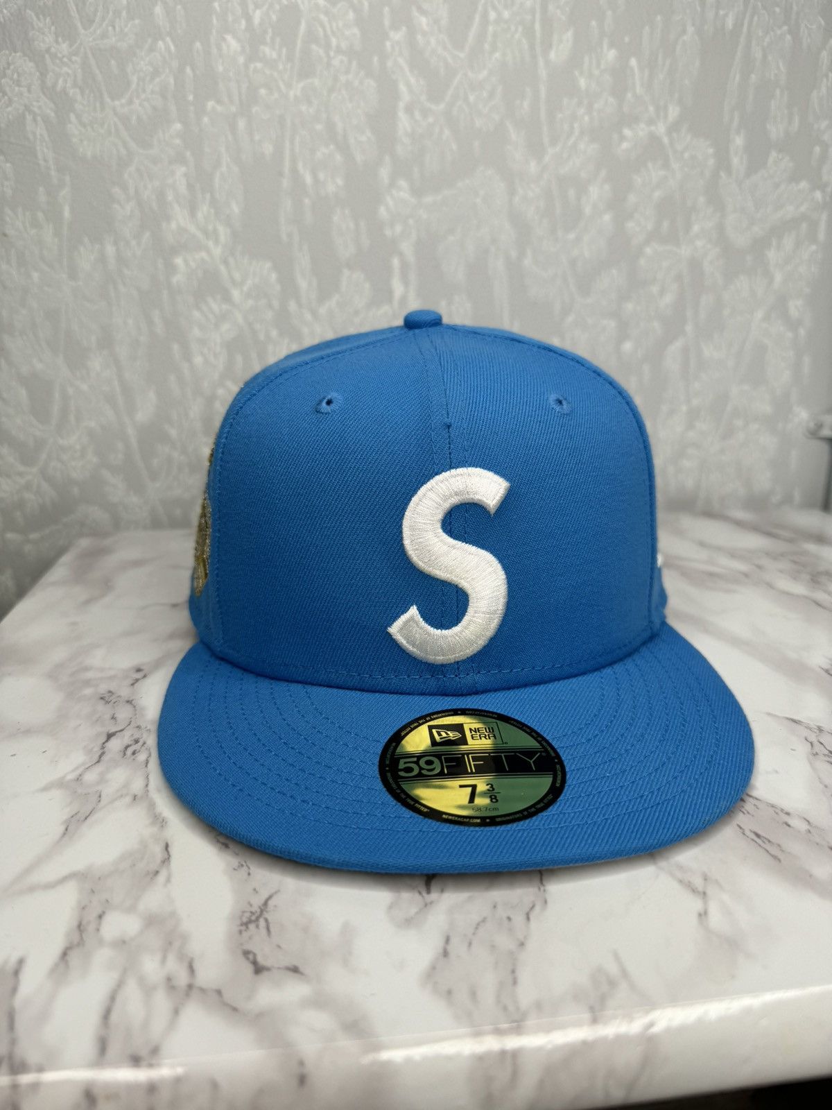 Supreme Supreme 24 New Era Jesus Fitted 7 3/8 Blue | Grailed