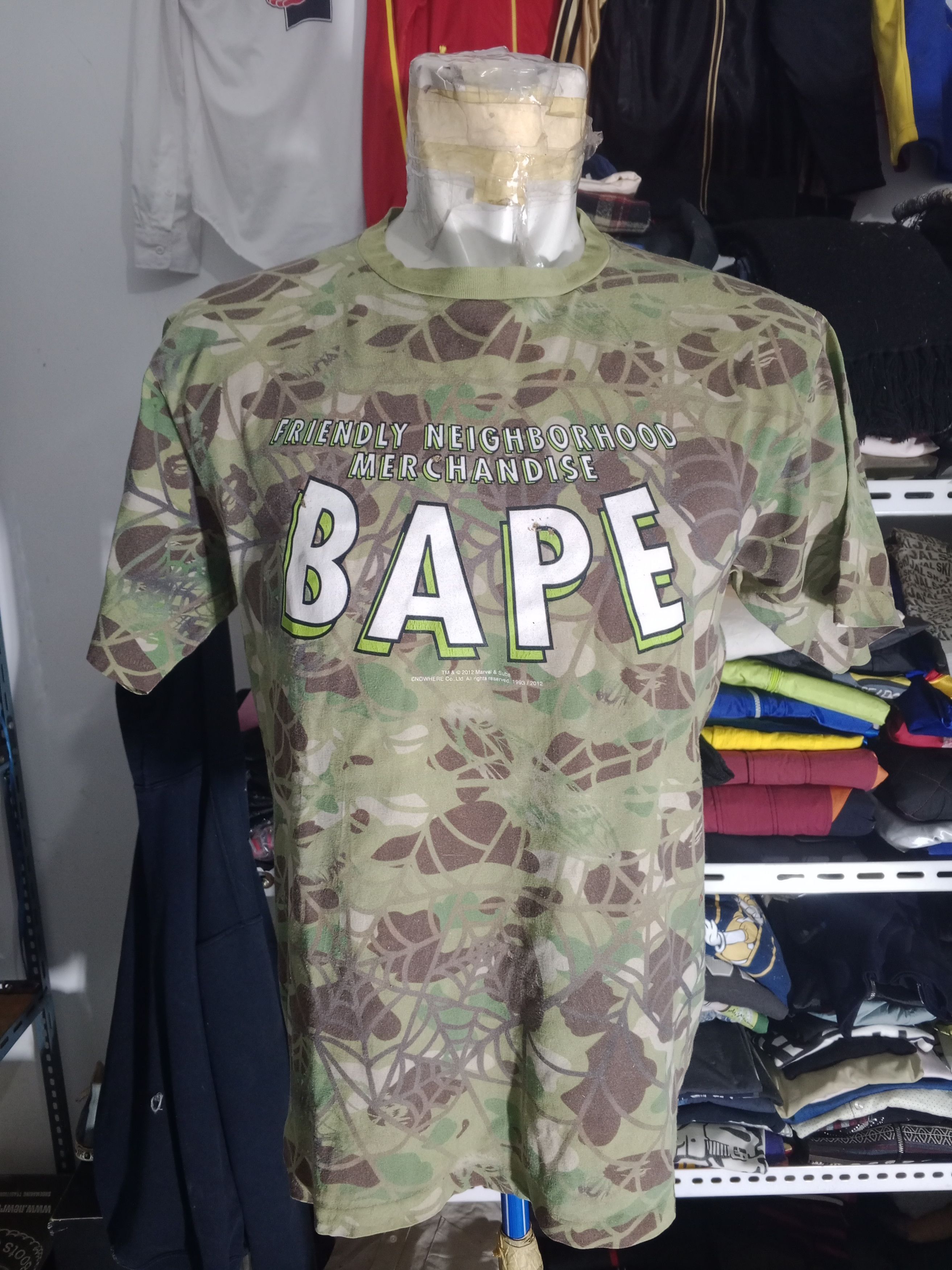 Bape Bape x Marvel Amazing Spider-Man Tee | Grailed